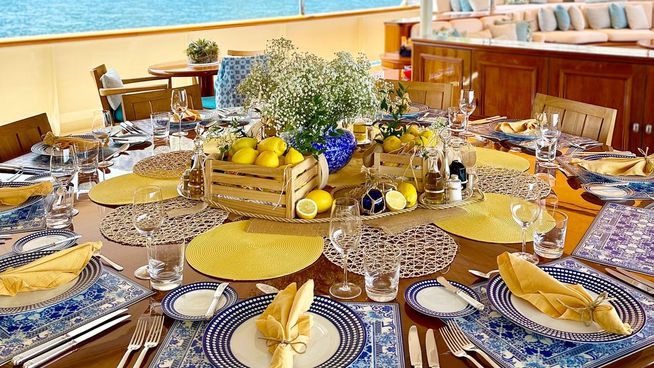 Table Inspiration: Amalfi Coast Tablescape by Stewardess Amy Jones